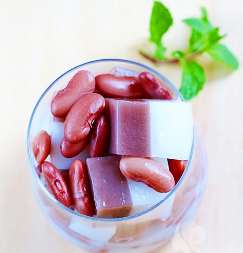 Chè đậu đỏ thạch dừa mát lạnh ngày hè